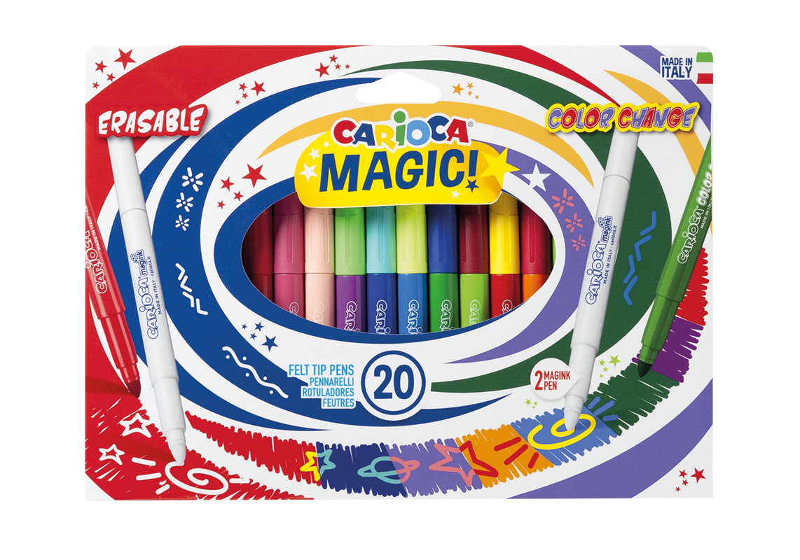 Caneta Hidrográfica 20 cores Magic Carioca | Animativa